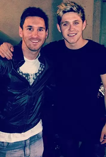 D'Foto vum Leo Messi an dem Niall Horan, déi de Sänger op Instagram gedeelt huet.