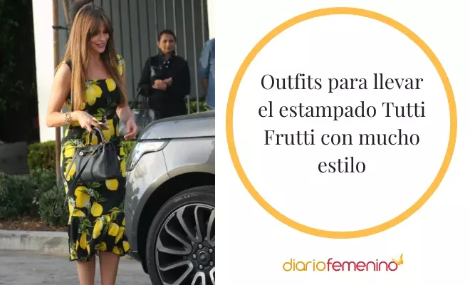Щампа Tutti Fruti: изглежда да комбинира вдъхновения от плодове принт