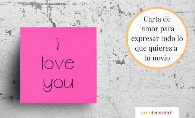 List do swojego chłopaka z napisem „Kocham Cię”