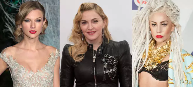 Madonna, Lady Gaga a Taylor Swift, cantorion cyfoethocaf 2013.