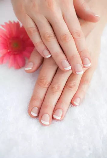 French manicure for classic women