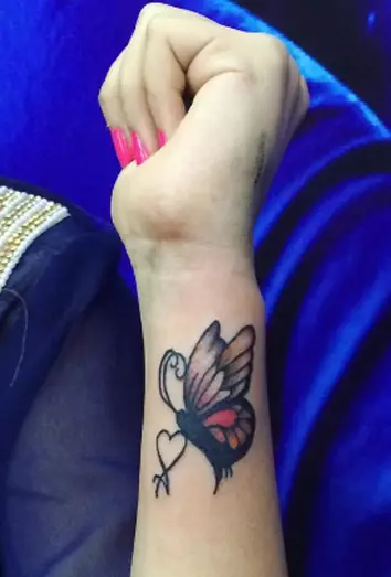 vlinder tatoeage