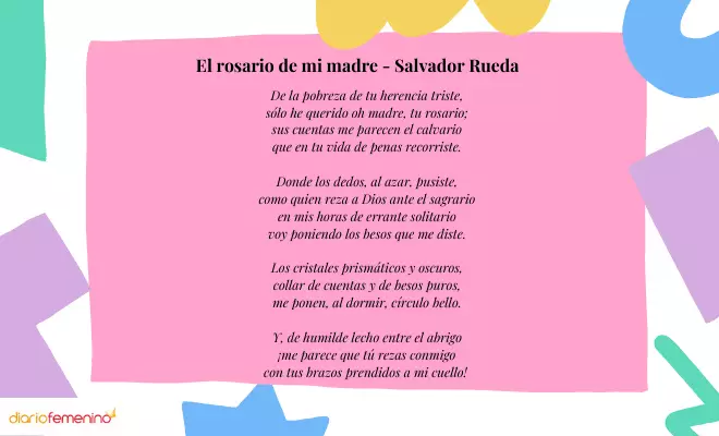 Испанский журналист и поэт Сальвадор Руэда написал эти стихи, посвященные своей матери, в которых изображена борющаяся мать, которой пришлось страдать в своей жизни из-за разных обстоятельств. Если ваша мама попала в трудные жизненные ситуации,