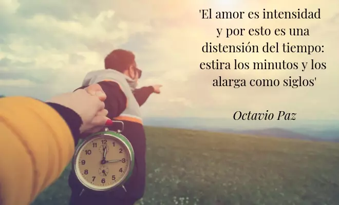 Love phrase by Octavio Paz for Valentine's Day
