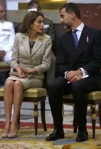 Letizia e o príncipe Felipe