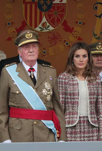 Król Juan Carlos i Letizia