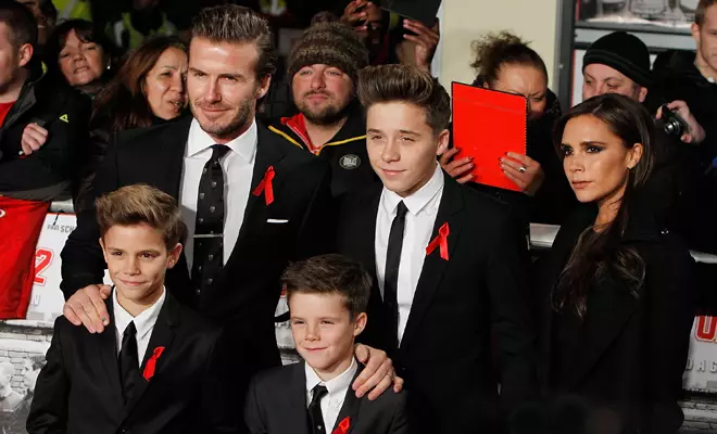 The Beckham family dedicates many phrases of love