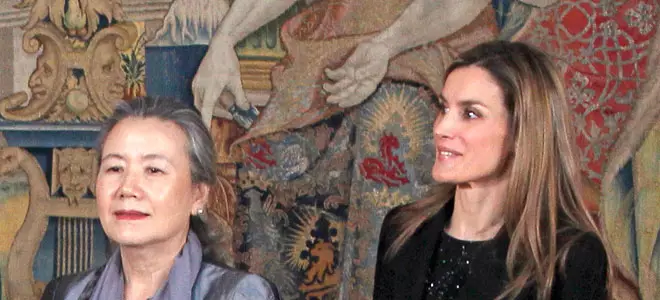 Letizia saam met die vrou van Ban Ki Moon.