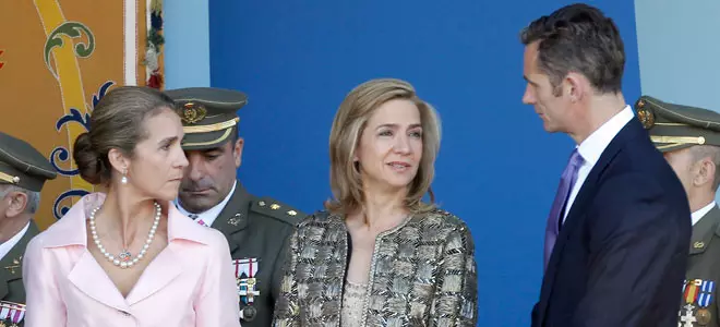 Infanta Elena, Infanta Cristina e Iñaki Urdangarin.