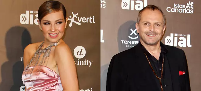 Thalia og Miguel Bose, et vellykket look til 2013 Cadena Dial-priserne