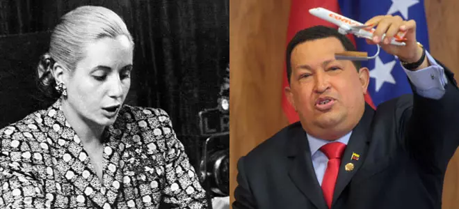 Hugo Chávez û Eva Perón: îkonên emelkirî yên Venezuela û Arjantînê