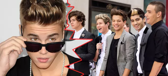 Justin Bieber און One Direction: רייוואַלרי אויף דער בינע