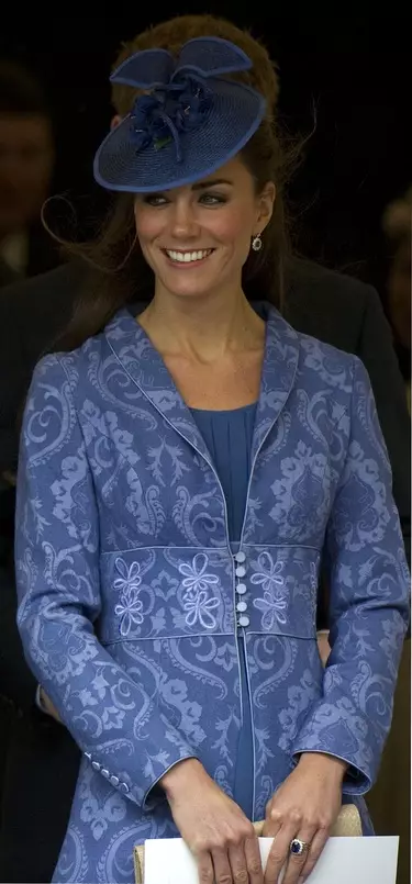 Kate Middleton repite o vestido de Zara que vestiu despois da súa voda no aniversario do duque de Edimburgo