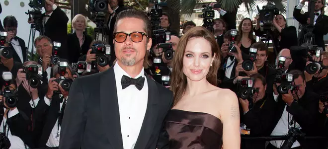 Brad Pitt e Angelina Jolie, resplandecientes na estrea de 'A árbore da vida' en Cannes