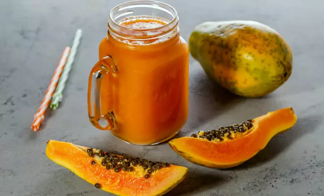 Рецепт шарбати ҳозима барои папайя ва ананас бо thermomix