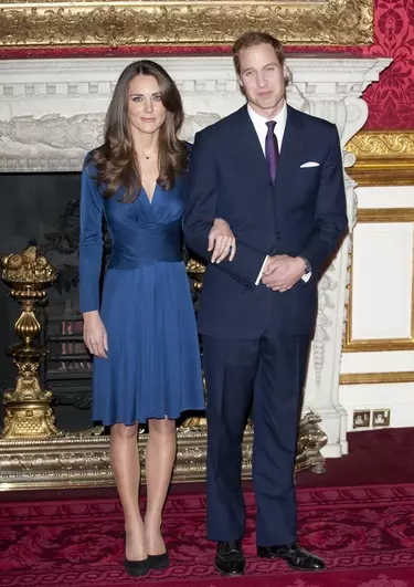 Il principe William e Kate Middleton il giorno della richiesta.