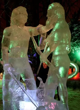 Els na'vi en escultures de gel