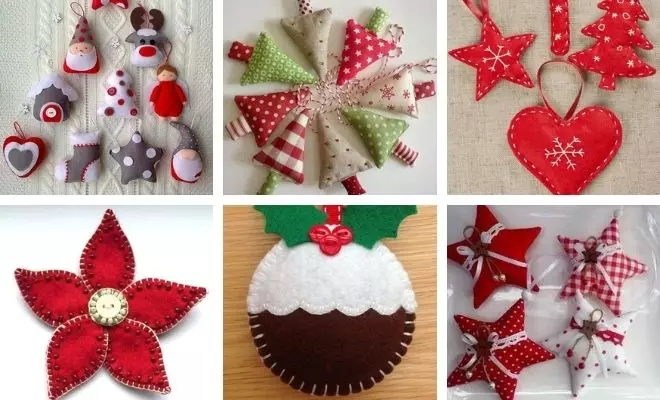 如何用毛氈或織物製作聖誕裝飾品