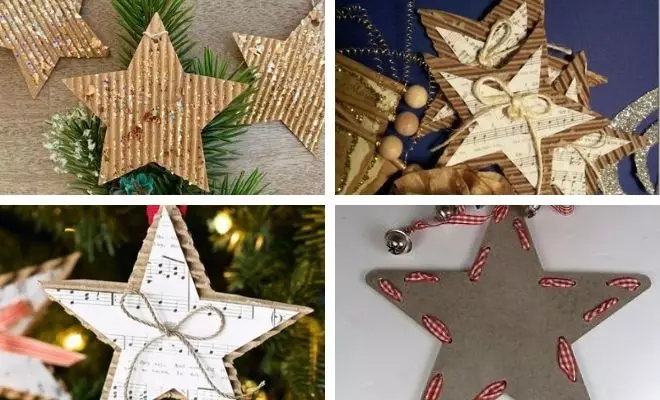 How to make Christmas stars with cardboard?