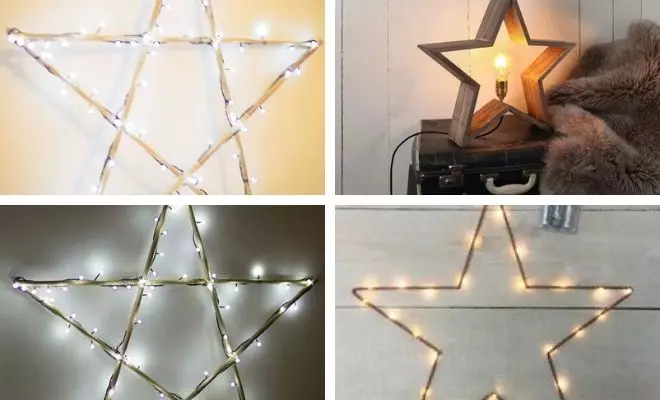 How to make Christmas stars with lights?