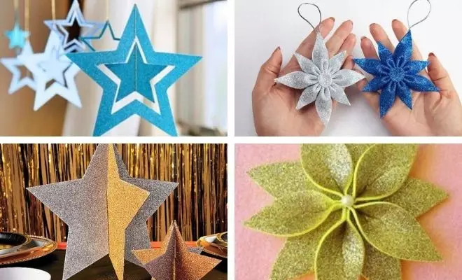 How to make Christmas stars with foam