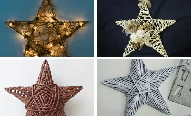 How to make Christmas stars with sticks and string