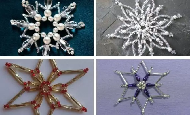 How to make Christmas stars with beads or beads