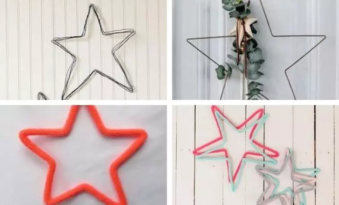Ways to make Christmas wire stars