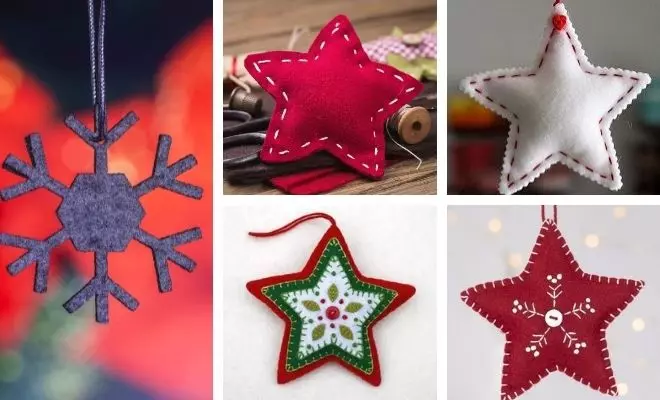 Hur man gör julstjärnor med filt