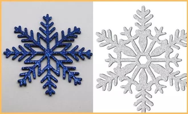 Hoe maak je sneeuwvlokken met eva-rubber of schuim?