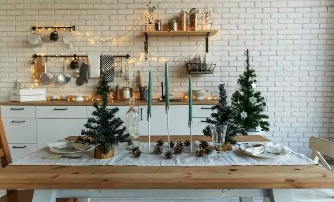Juldekorationsidéer: dekorationer i köket