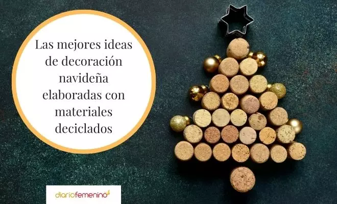 More than 51 Christmas decoration ideas with recycled materials