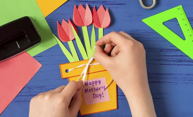 Karta kwiatowa na Dzień Matki