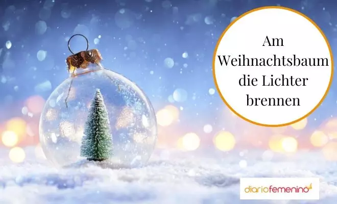 Am Weihnachtsbaum die Lichter brennen: Lagu Natal Jerman