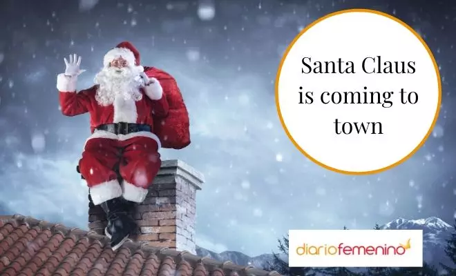 英文圣诞颂歌：圣诞老人要进城了
