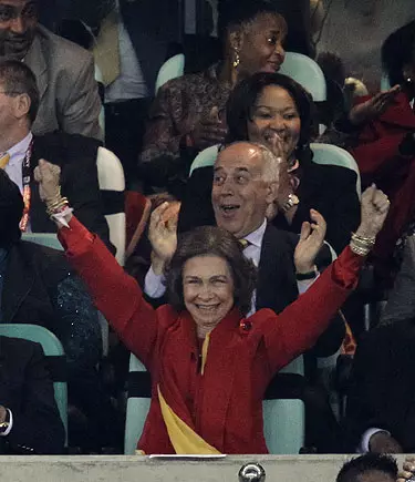 Drottning Sofia i Spaniens seger mot Tyskland