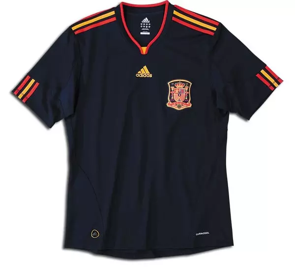 Spain uniform in the 2010 World Cup