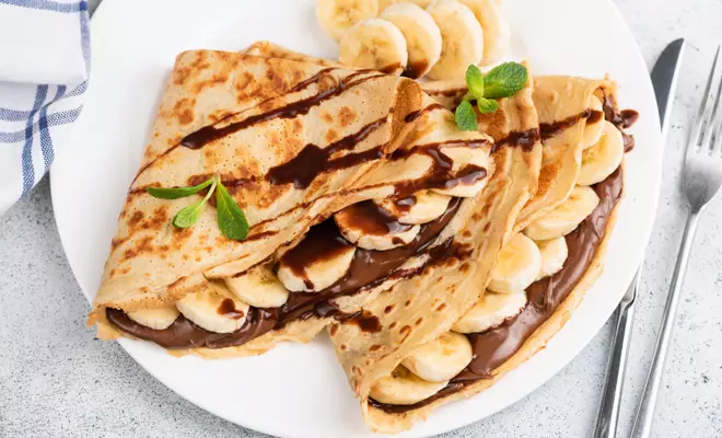 Recetë për krepat Nutella me banane