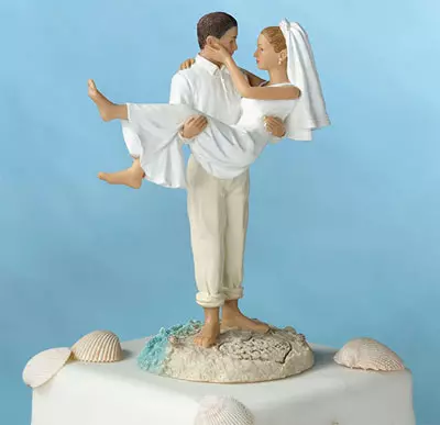 Vidám menyasszony és vőlegény figurák az esküvői tortához 52831_6