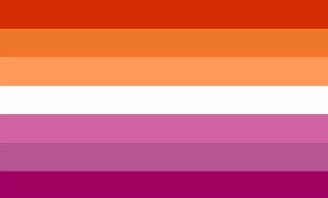 Модерен или нов лесбийски флаг