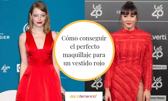 Hoe make-up te doen voor een rode jurk: perfecte nagels, ogen en lippen