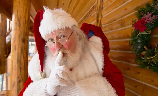 Санта Клаус танд олон бэлэг авчирч байна гэж зүүдлэх, түүнийг олж илрүүлэх, яндан дээр гацах ... Утга