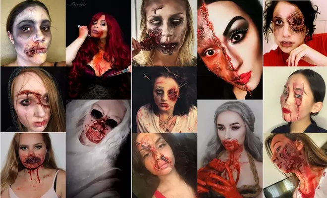 صورت خود را با خون و زخم برای هالووین آرایش کنید
