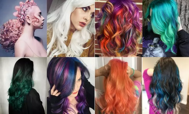 Colored Halloween Hairstyles