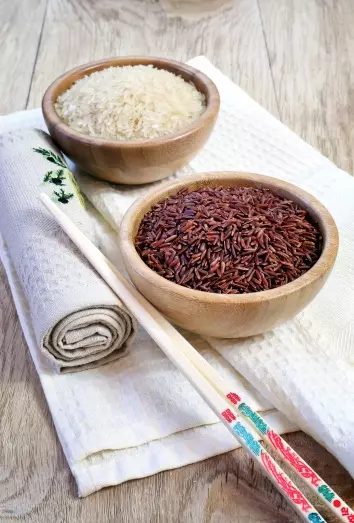 white rice or brown rice
