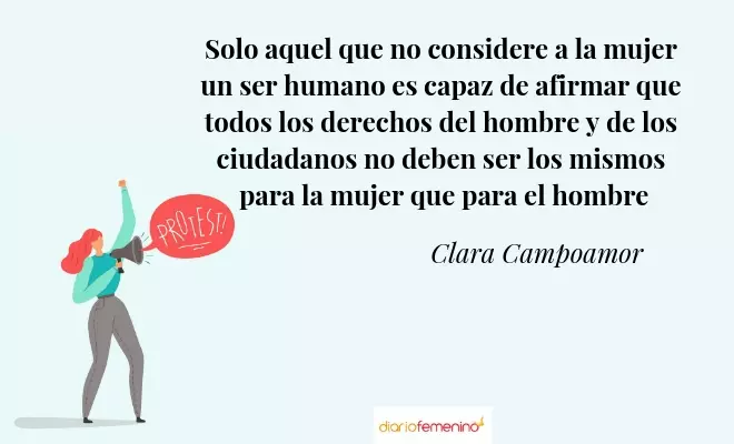 महिला दिवस को लागि Clara Campoamor वाक्यांश