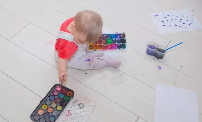 Akrylová barva je u dětí nejpoužívanější