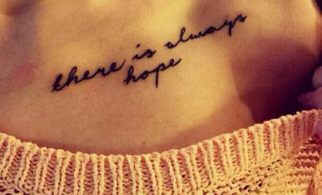 Beautiful words to tattoo on the collarbone