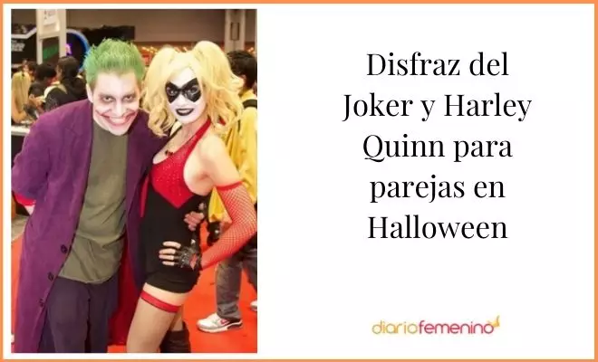 Joker-ի և Harley Quinn-ի կոստյումներ զույգերի համար Հելոուինին