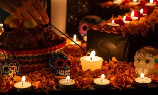 How is the Day of the Dead celebrated in Puebla?